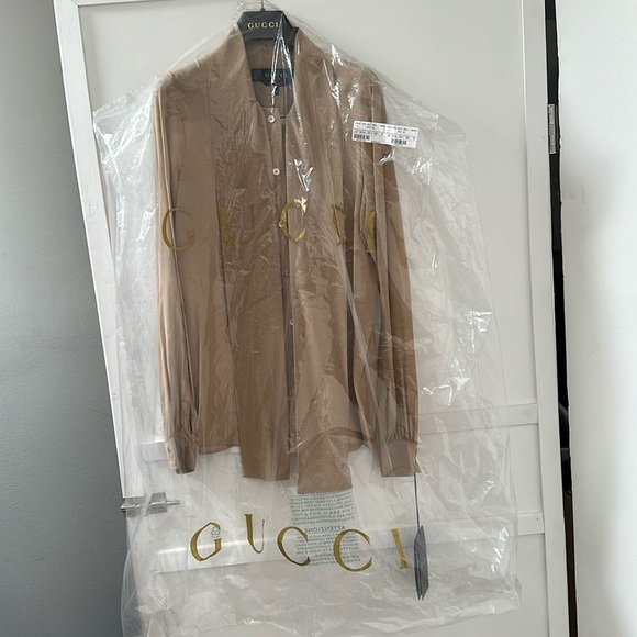 Gucci | Tops | Gucci Ladies Blouse Unused Uniform Shirt | Poshmark